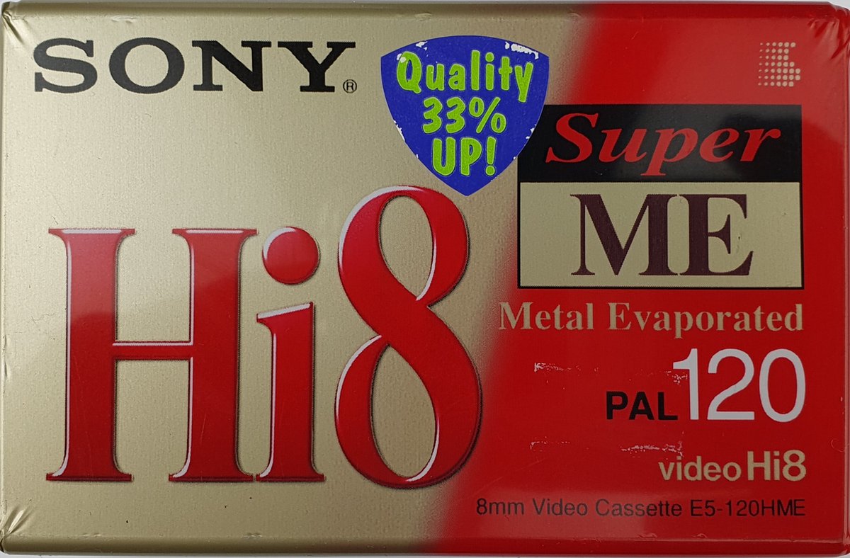 SONY Hi8 Cassette 120 Minuten Hi-8 Super ME Metal Evaporated | bol