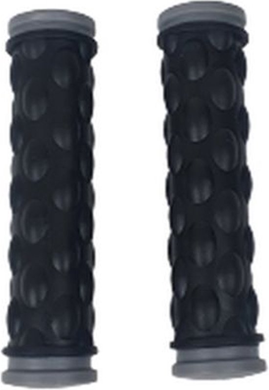 Fiets handvaten - Grijs / Zwart - Siliconen - 22mm - 2 Handvaten ...