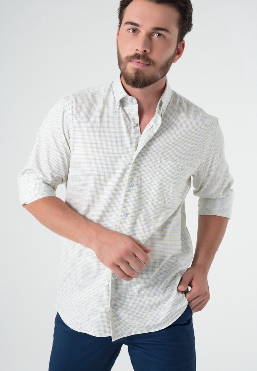 Overhemd Heren Groene Ruit 43 | bol.com