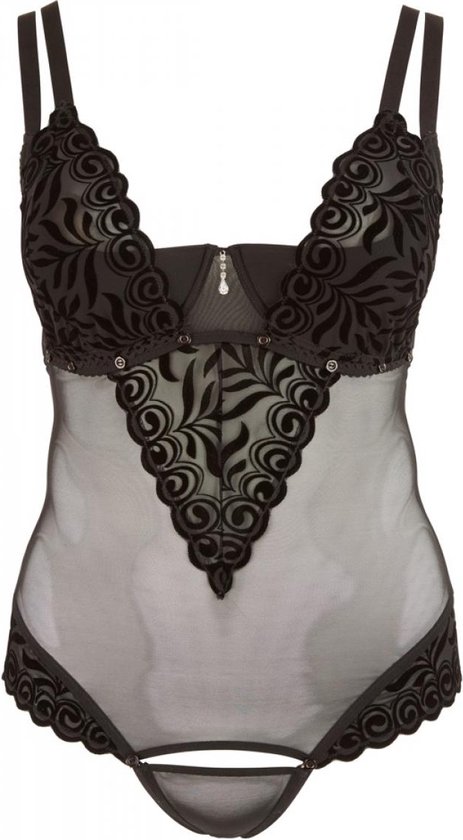 Transparante Stringbody - Zwart - 85 E | bol