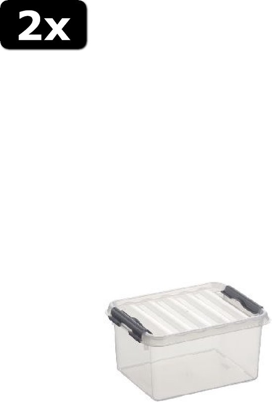 2x Sunware Q-line box 2 liter transparant | bol.com