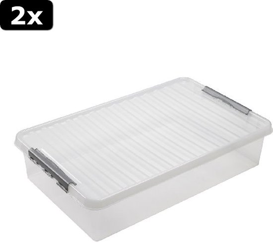 2x Sunware Q-line box 60 liter transparant | bol.com