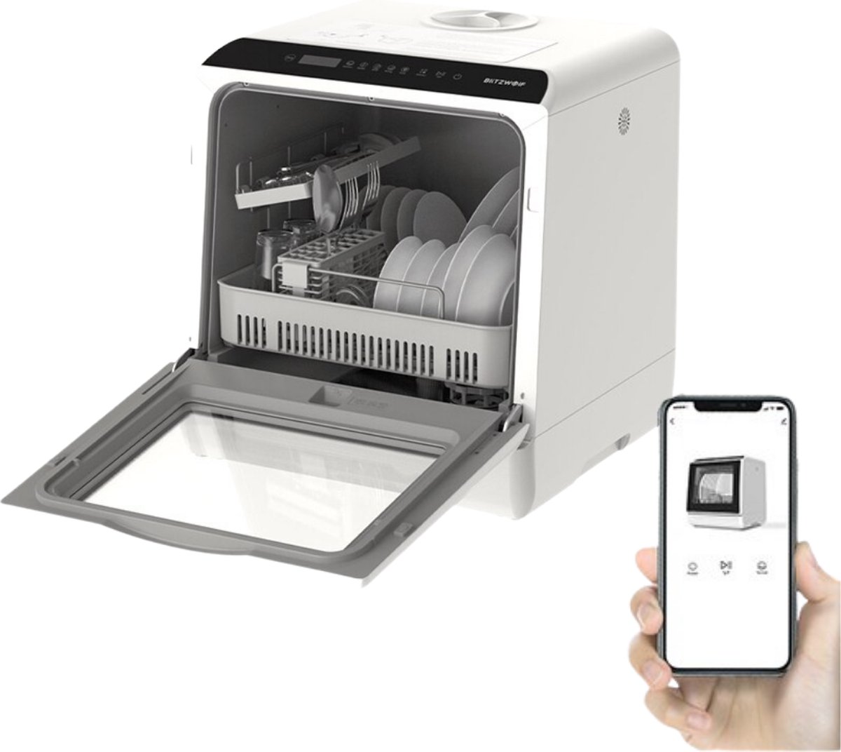 Nivard Mini Vaatwasser - Smalle Vaatwasser - Kleine Vaatwasser ...