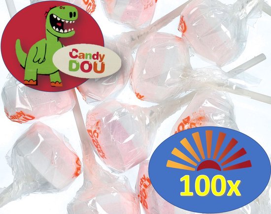 Candy Dou Dextrose lolly 10g x 100 stuks per zak - uitdeelsnoep | bol