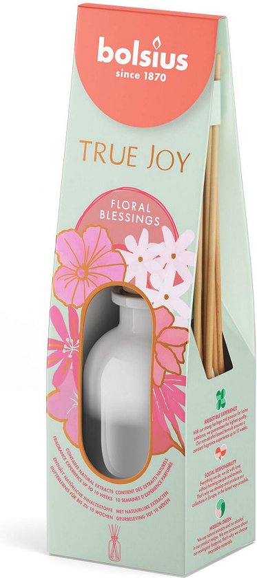 Bolsius Geurverspreider 80 ml True Joy Floral Blessings | bol.com Bolsius Geurverspreider 80 ml True Joy Floral Blessings | bol.com