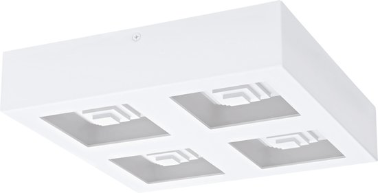EGLO Ferreros Plafond- en Wandlamp - LED - 27 cm - Wit | bol