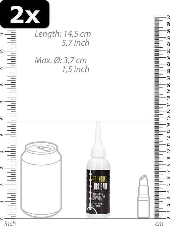 2x Urethral Sounding Lubricant - 80 ml | bol.com
