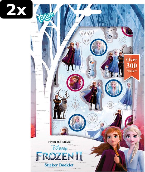 2x Totum Frozen 2 Sticker book 4 sheets | bol.com