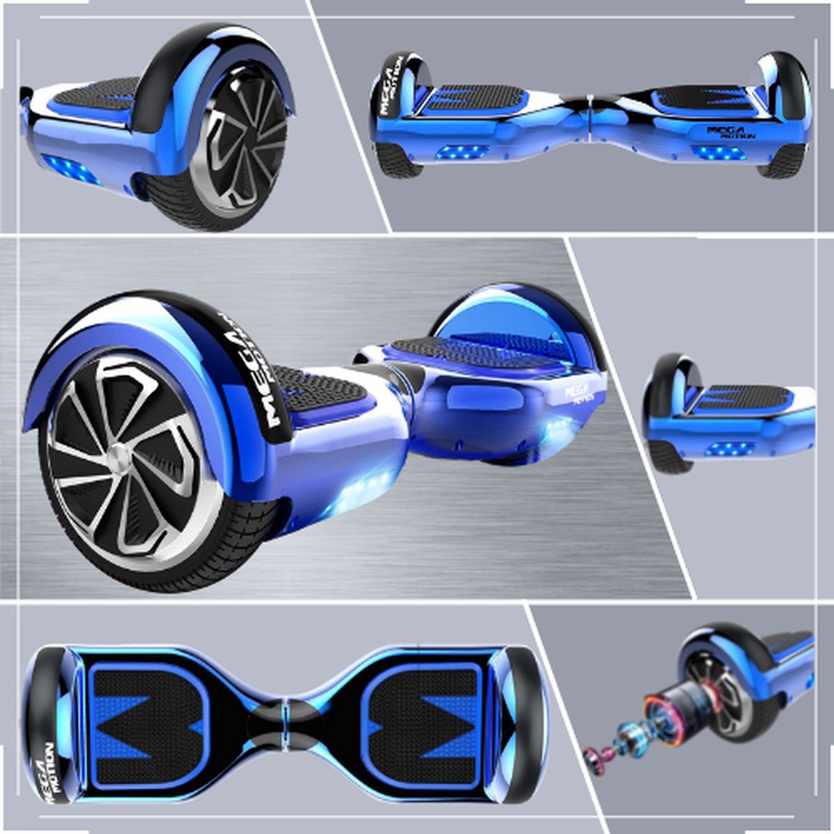 Mega Motion Hoverboard Met Hoverkart - Oxboard - 15 km/h - Bluetooth ...