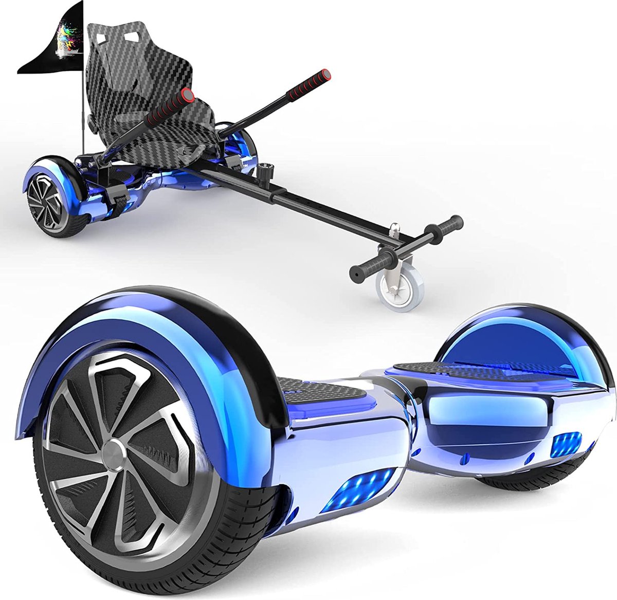 Mega Motion Hoverboard Met Hoverkart - Oxboard - 15 km/h - Bluetooth ...