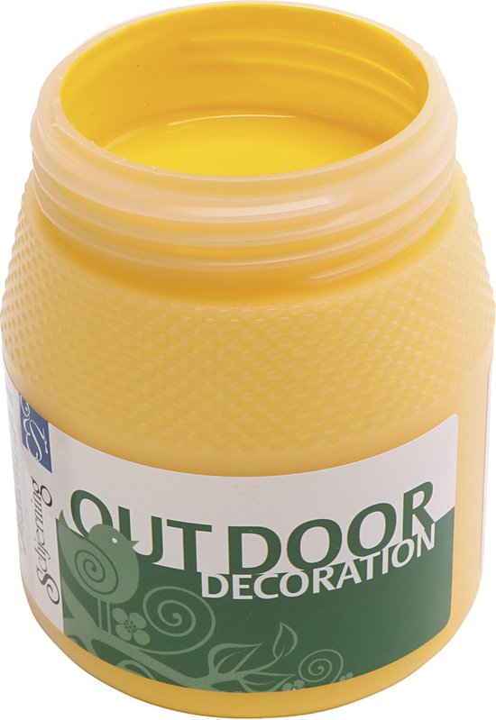 Outdoor Verf, geel, 250 ml/ 1 fles | bol