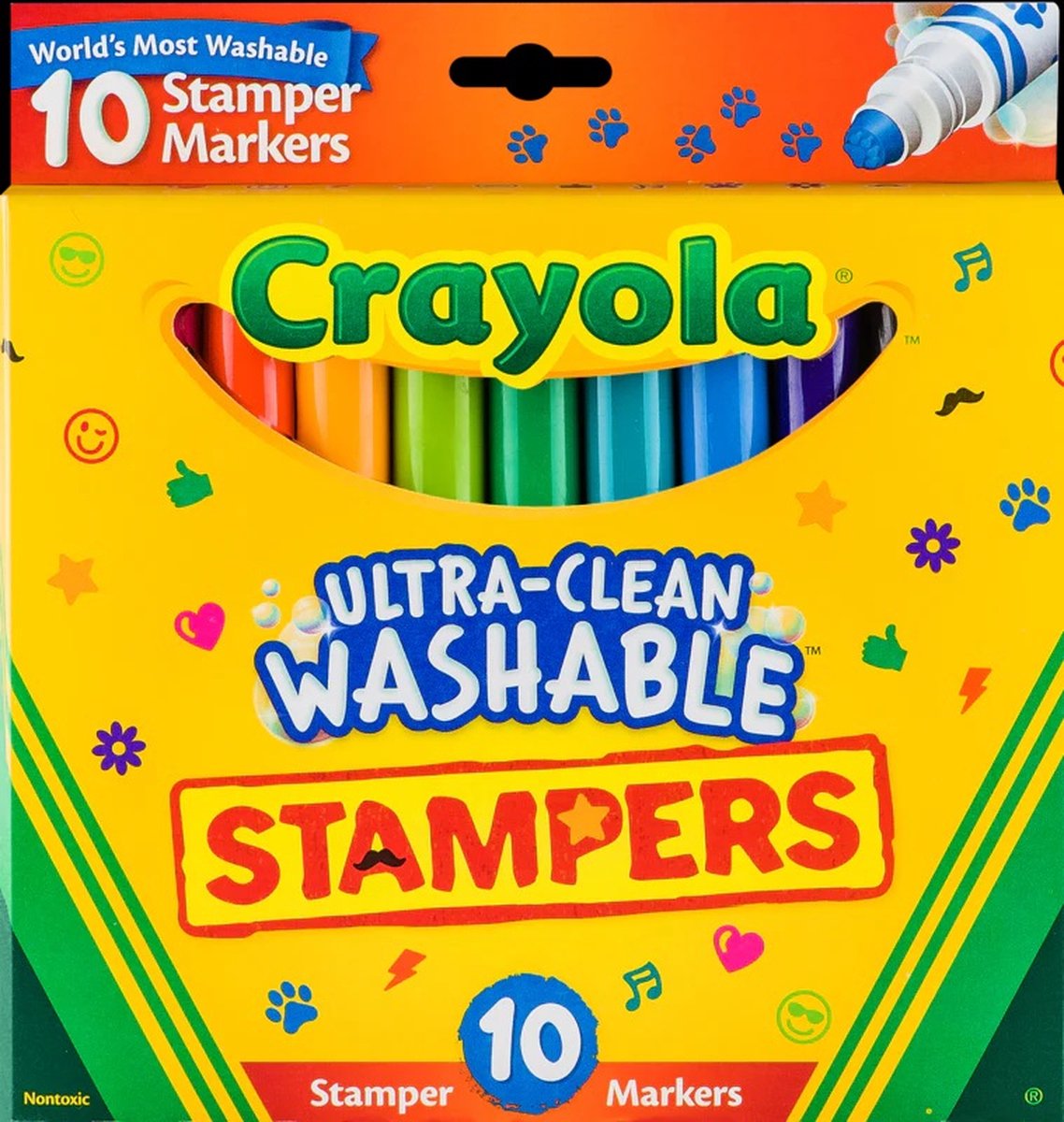 Crayola Ultra-clean Expression Stamper Marker - 10 stuks | bol