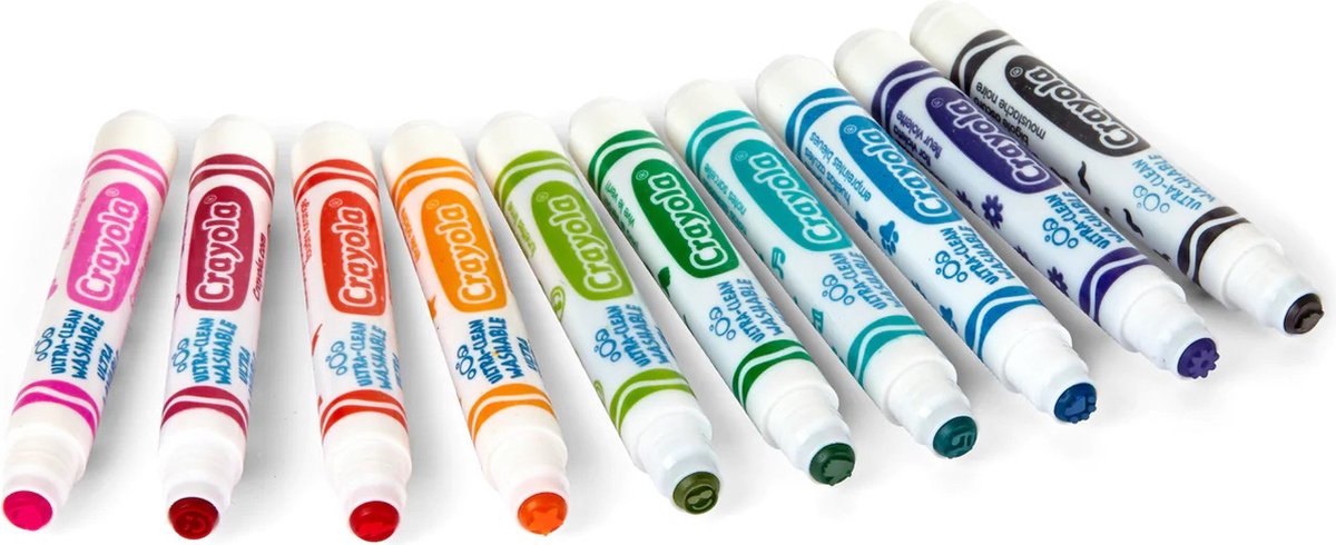 Crayola Ultra-clean Expression Stamper Marker - 10 stuks | bol