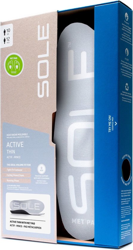 SOLE Active Thin steunzolen Met Pad | bol.com