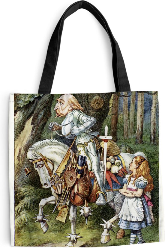 Schoudertas - Strandtas - Shopper Vintage illustratie Alice en de witte ...