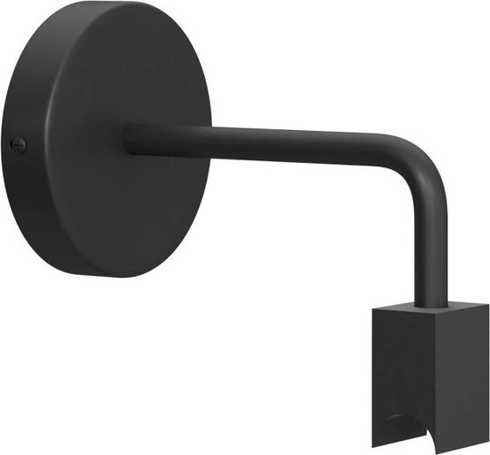 MINIMALISTISCHE S14D WANDLAMP MET SYNTAX CONNECTOR EN ZWART METALEN ...