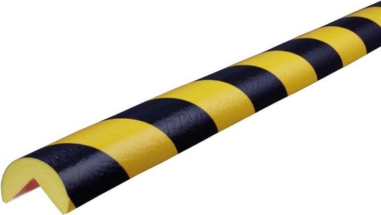 Hoekbescherming Kantbescherming Stootbescherming 90 graden Zwart Geel 1 ...