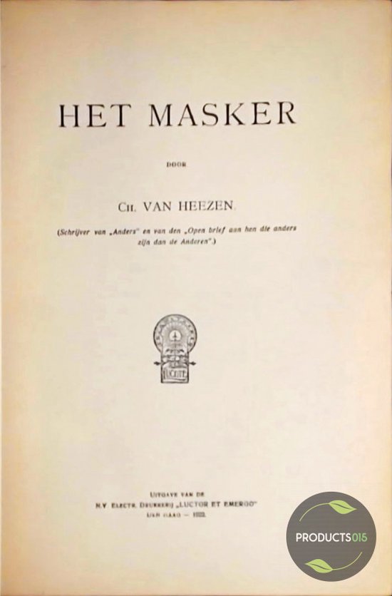Het Masker | 6094044420454 | Boeken | bol