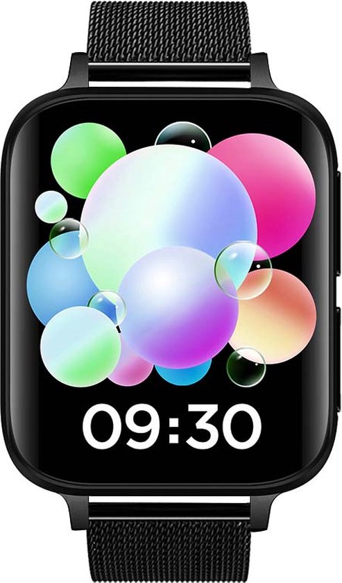 Stenlille® Swift Smartwatch Dames & Heren – Zwart - Metalen bandje ...