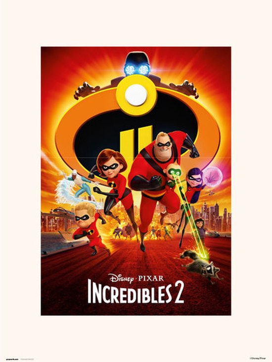 Disney The Incredibles 2 - Art Print 30x40cm | bol