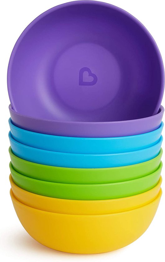 Munchkin set van 8 multi kommen voor peuters | bol.com