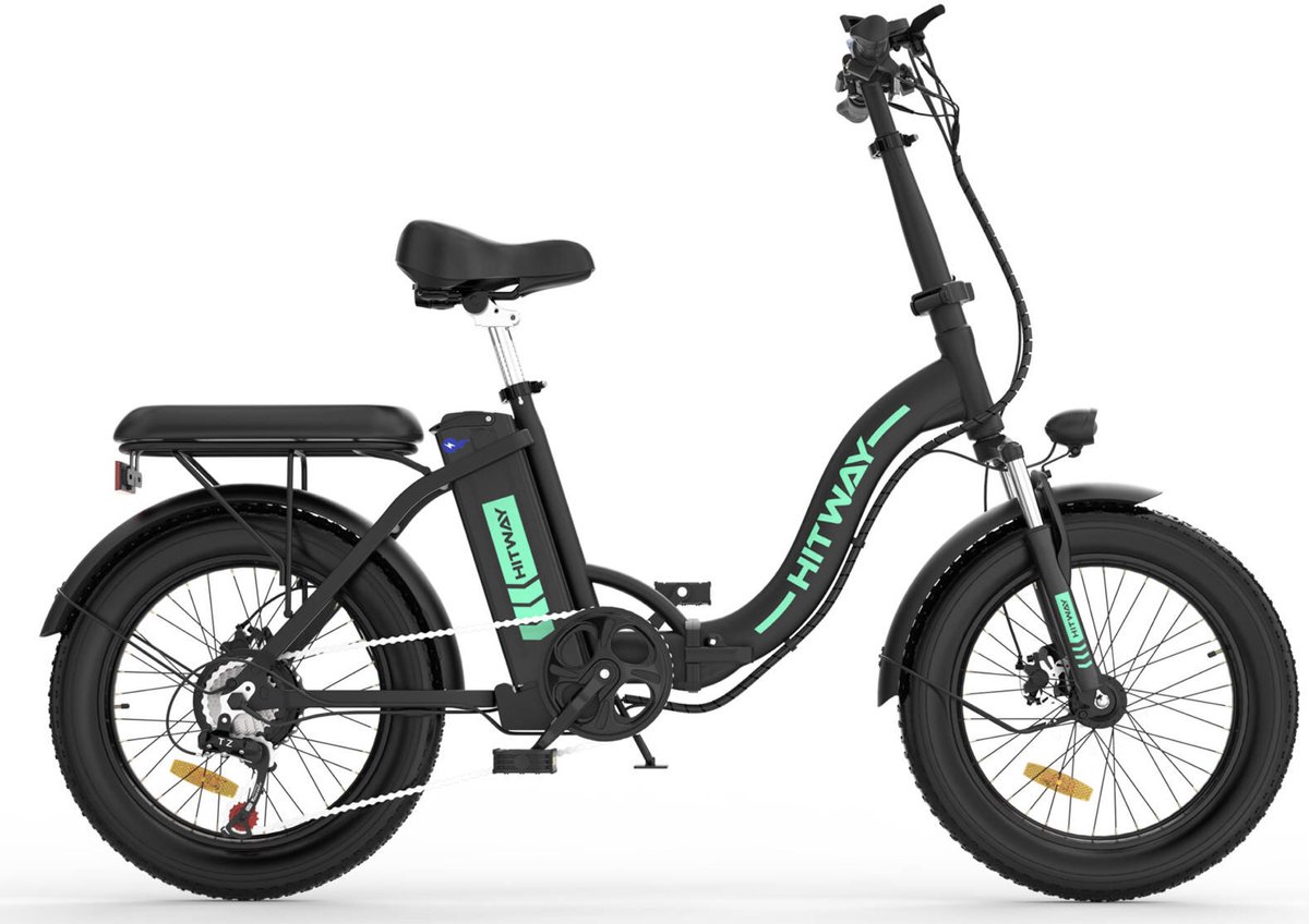 Hitway Elektrische Fiets | Opvouwbare E-bike | 250W Motor | 20 Inch Fat ...