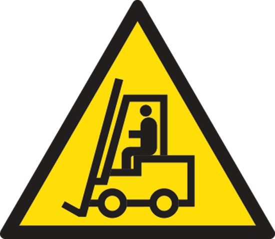 123reclame.nu heftruck gevaar sticker - Stickers - Sticker voor ...