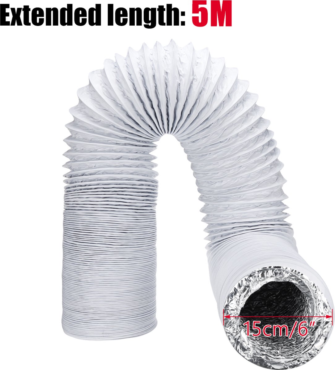 Warmtoo Afvoerslang - airco slang - Luchtafvoerslang - Airconditioner ...