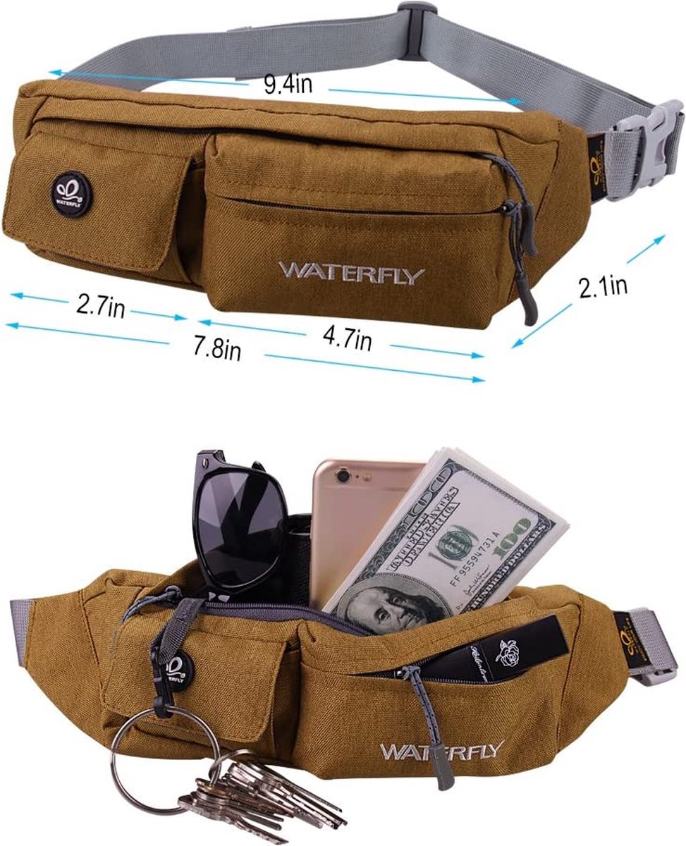 Heuptas wandelen - luxe dames heren wandelen tas - reisheuptas ...