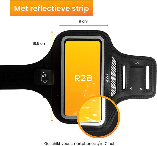 Hardloop telefoonhouder waterdicht - Hardloopband - Sportband ...