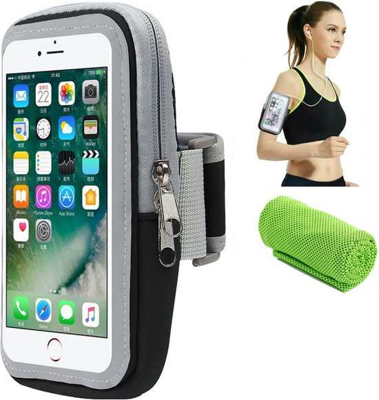 Hardloop telefoonhouder waterdicht - Hardloopband - Sportband ...