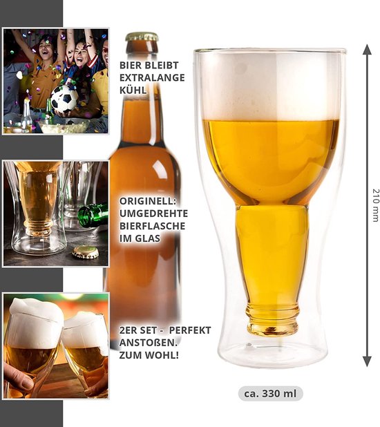 Bierglazen – beer glas - set - duurzaam – luxe bierglazen set | bol