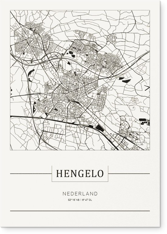 Stadskaart Hengelo - Plattegrond Hengelo – city map – Forex ...