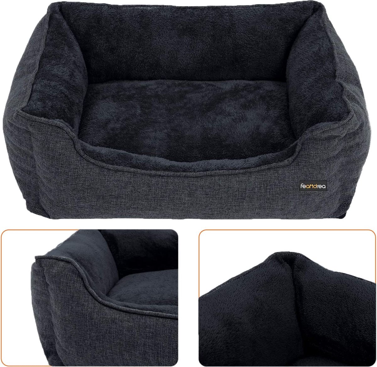 Hondenmand - Hondenkussen - Hondenbed - Pluche - Met afneembare hoes ...