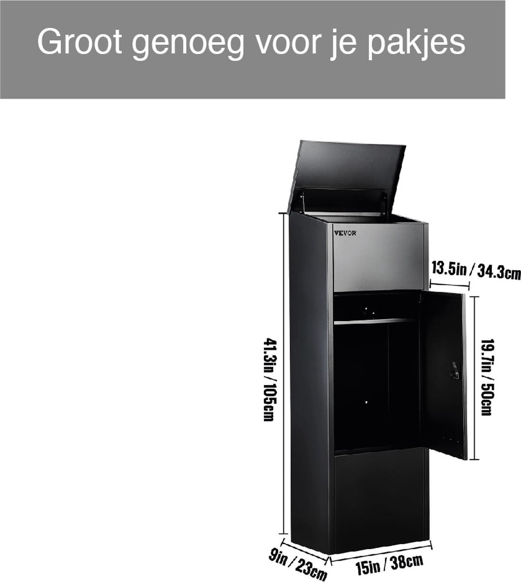 Thuys Pakjesbrievenbus - Pakjesbus - Pakjes Brievenbus Zwart ...