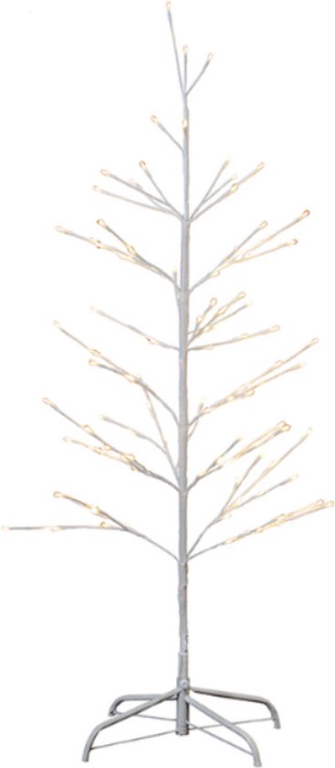 Sirius Isaac Kerstboom - H 120 cm - D 40 cm - wit - 110 LED lichtjes ...