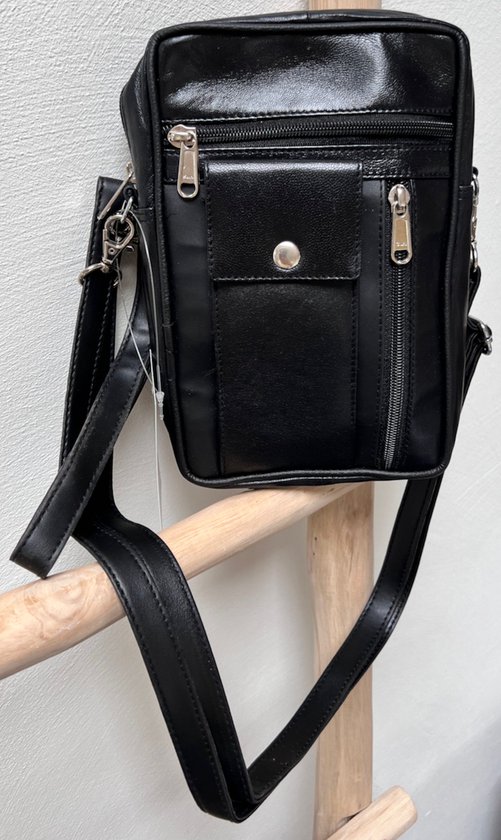 Lundholm Leren heren tas schoudertas leer - tas heren schoudertas klein ...