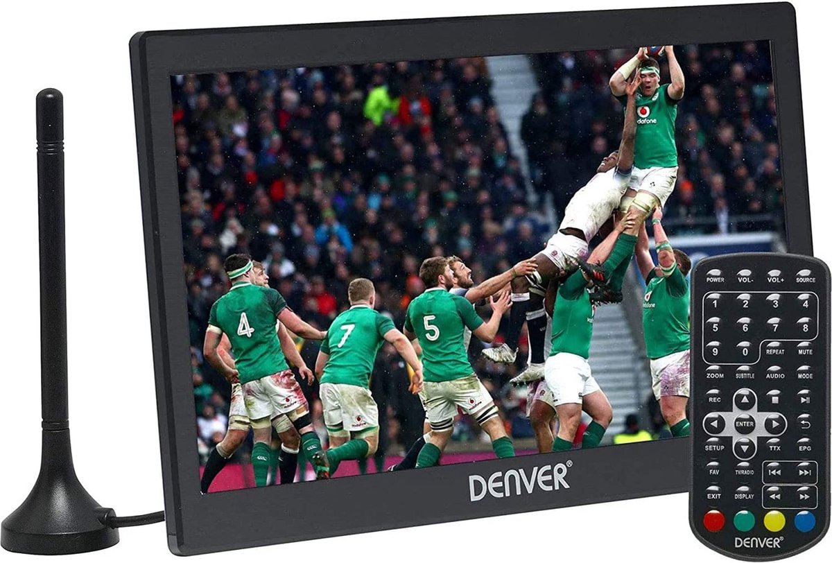 Denver Draagbare TV met Antenne voor ontvangst - Draadloos TV Kijken - Kleine TV voor... | bol.com