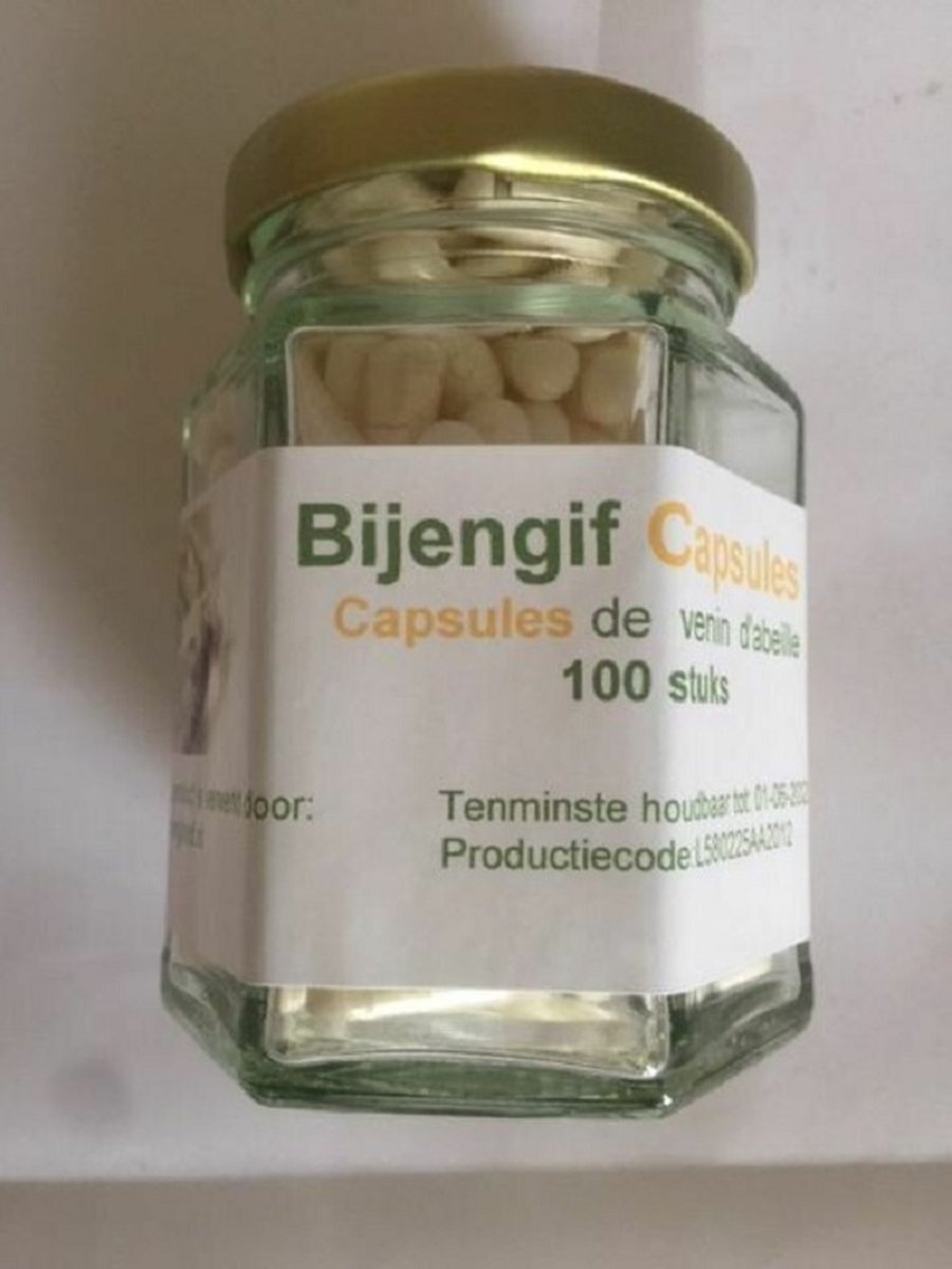 Honingland : Bijengif Capsules, Capsules de venin d'abeille, Bee venom ...