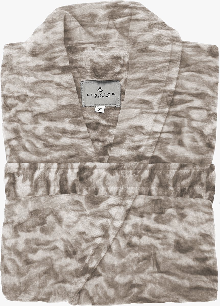 Linnick Flanel Fleece Badjas Bont Rabbit - naturel - XL - Badjas Dames ...