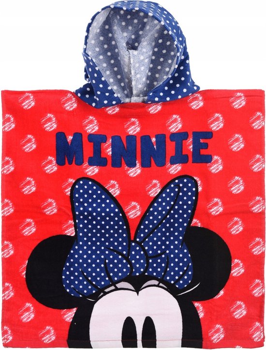 Minnie Mouse poncho - 100% katoen - Disney badponcho | bol.com