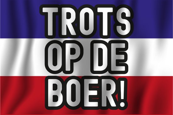 'Trots op de boer!' vlag | 225x150cm | bol