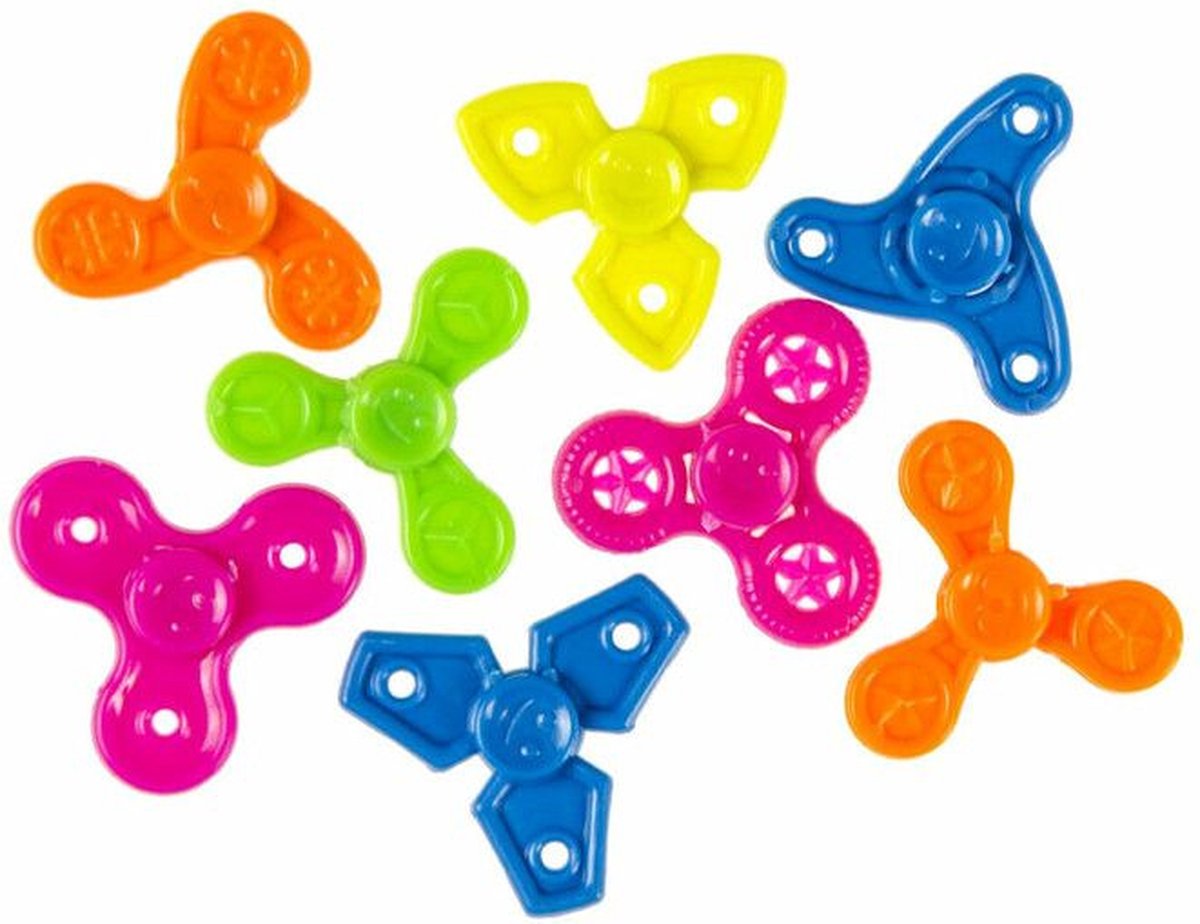 10x mini spinner - DIY spinners - traktatie uitdeelcadeau - 3 x 3.5 cm ...