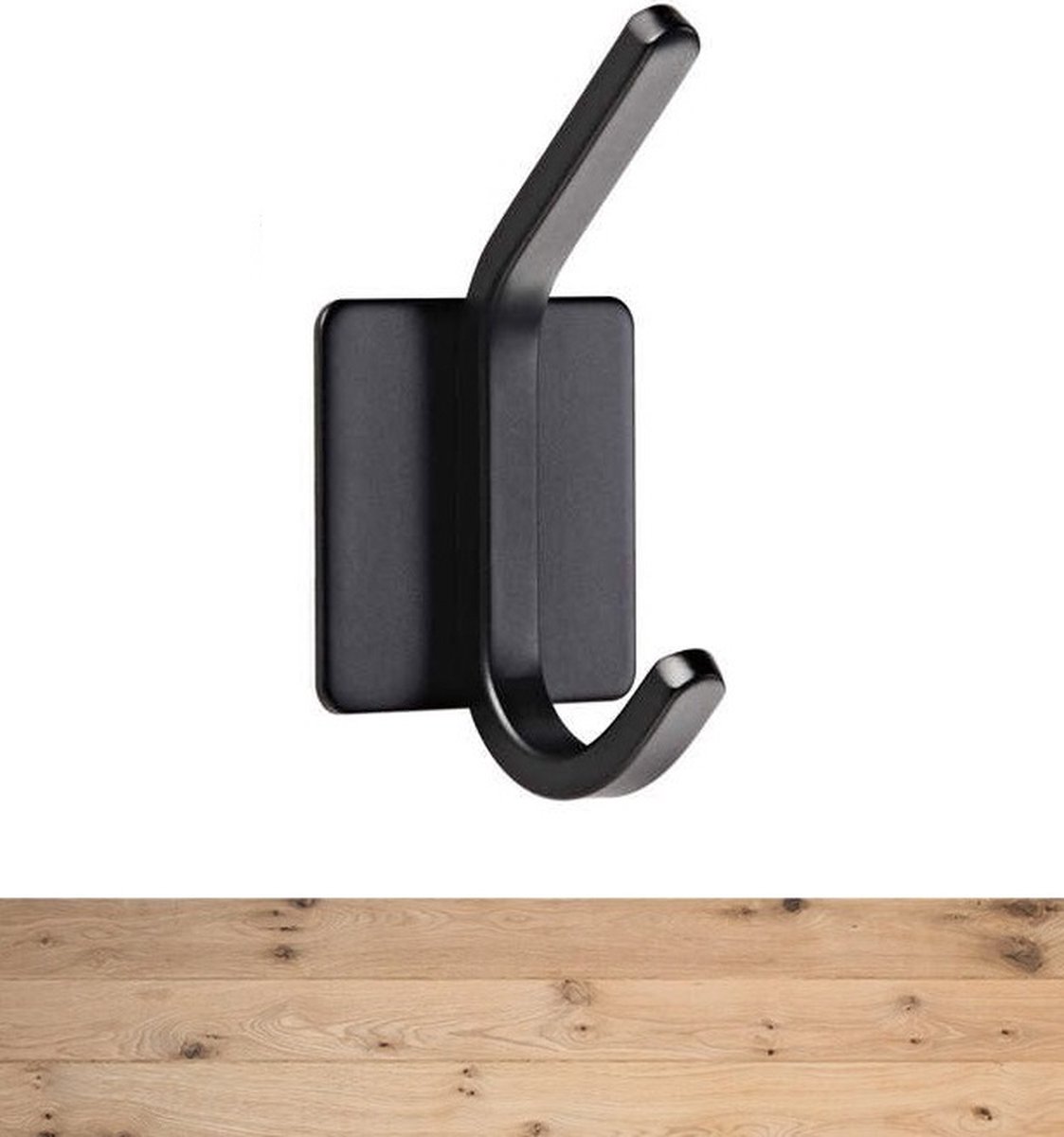 Zelfklevende Ophanghaak Zwart | Ophanghaken | Jashaak | Metaal ...