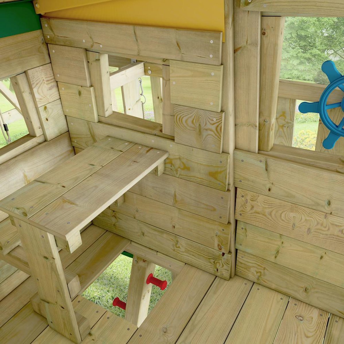 WICKEY Speeltoestel voor tuin Smart Monkey met schommel en blauwe ...