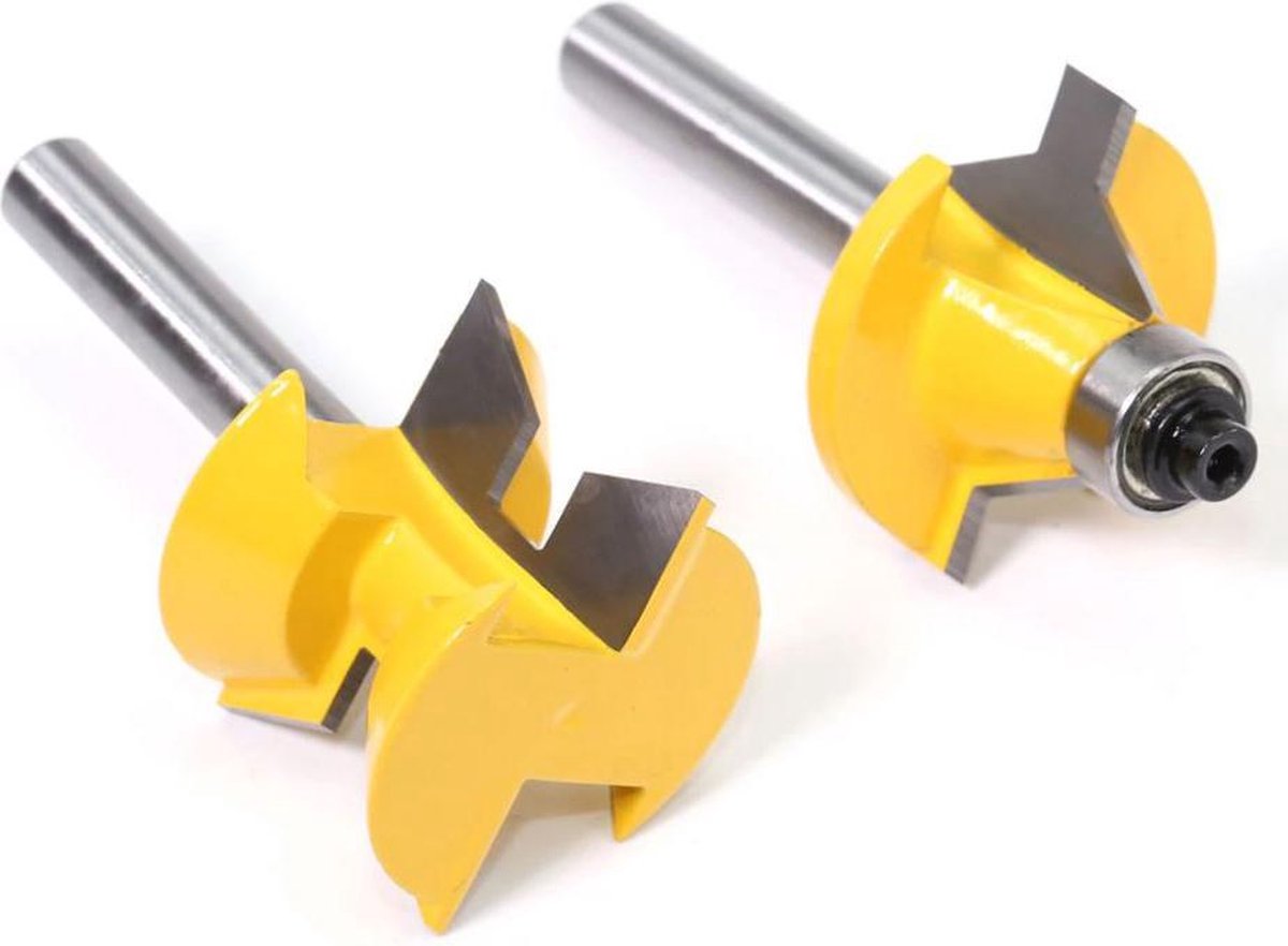 bol.com | DW4Trading® Houtfrees V-profiel verlijmfrees Ø 36 mm set van ...