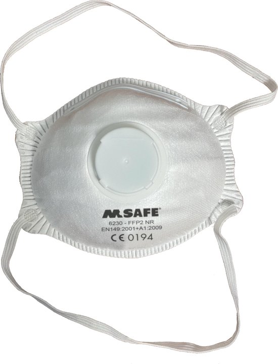 Set à 20 stuks - M-Safe 6230 stofmasker FFP2 NR | bol