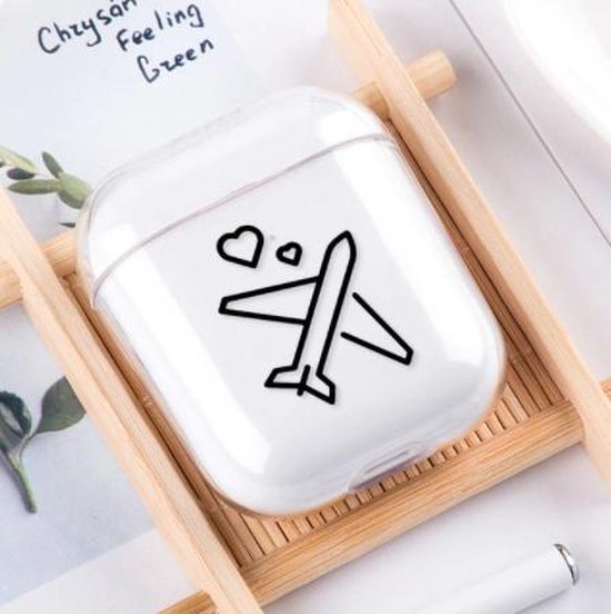 Airpod case transparant - Airplane - geschikt voor airpod 1 & 2 - hard ...