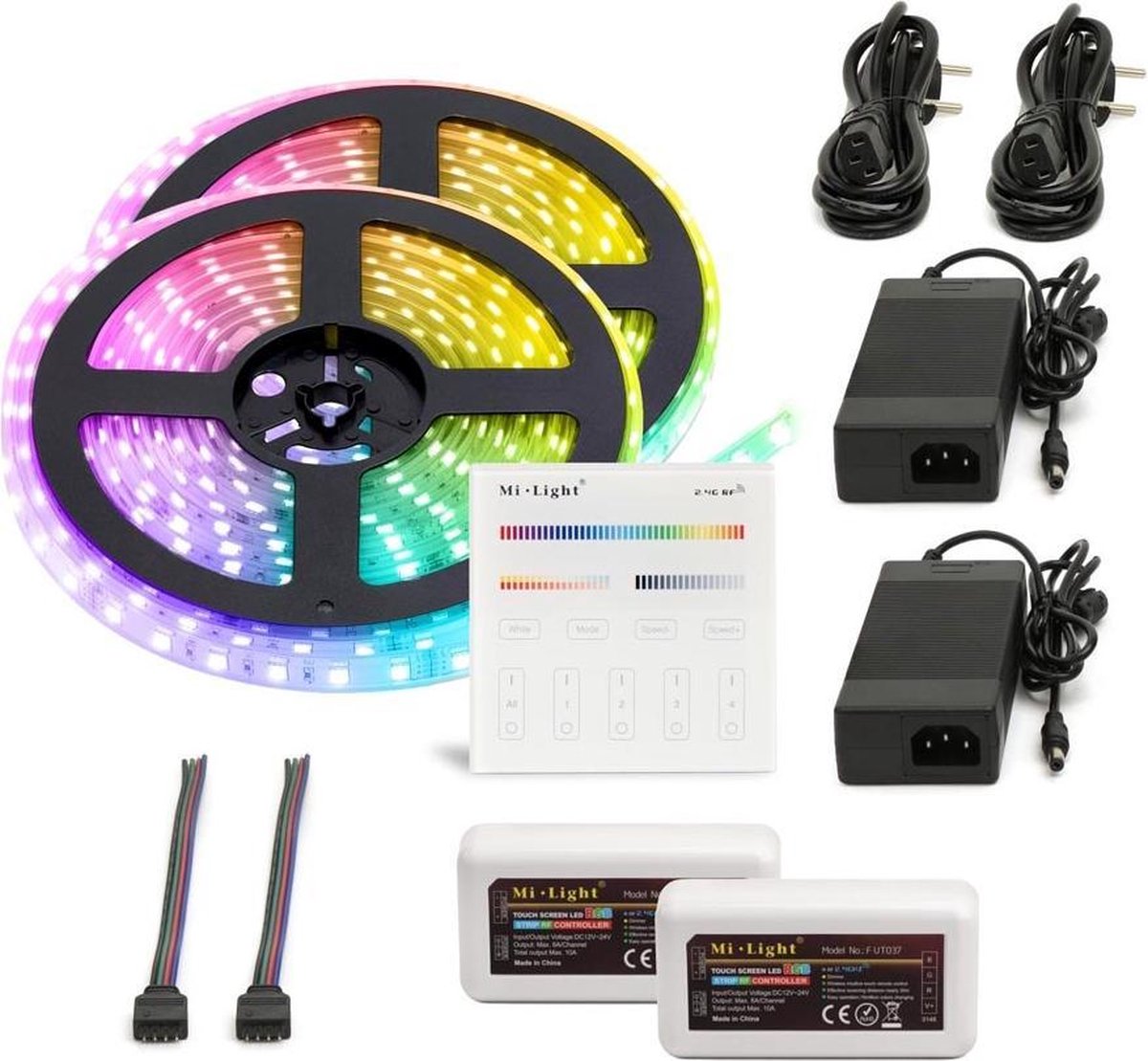 RGB LED Strip | IP20 (voor binnen) | 10 Meter | 12V - 24V | Alle ...