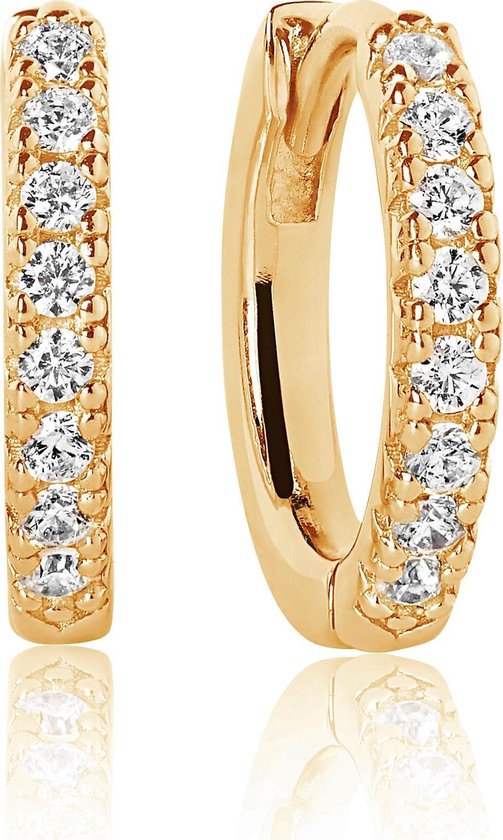 SIF JAKOBS JEWELLERY ELLERA EARRINGS SJ-E2859-CZ(YG) | bol